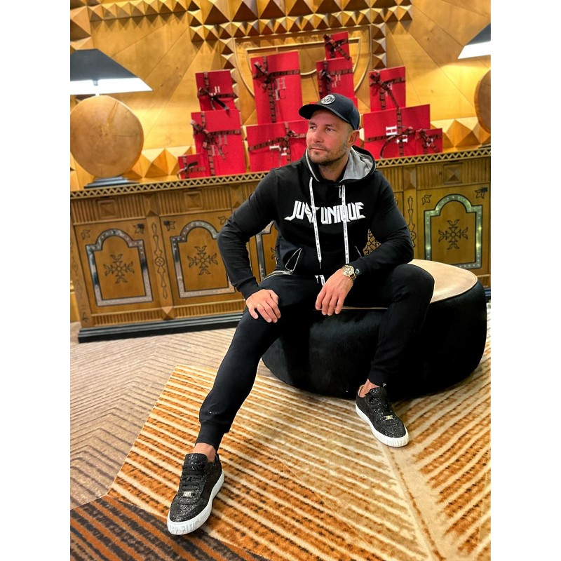 VALERIO HOODIE MAN - męska bawełniana bluza z logo 3D