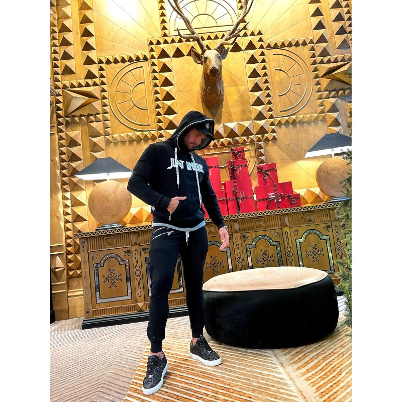 VALERIO HOODIE MAN - męska bawełniana bluza z logo 3D